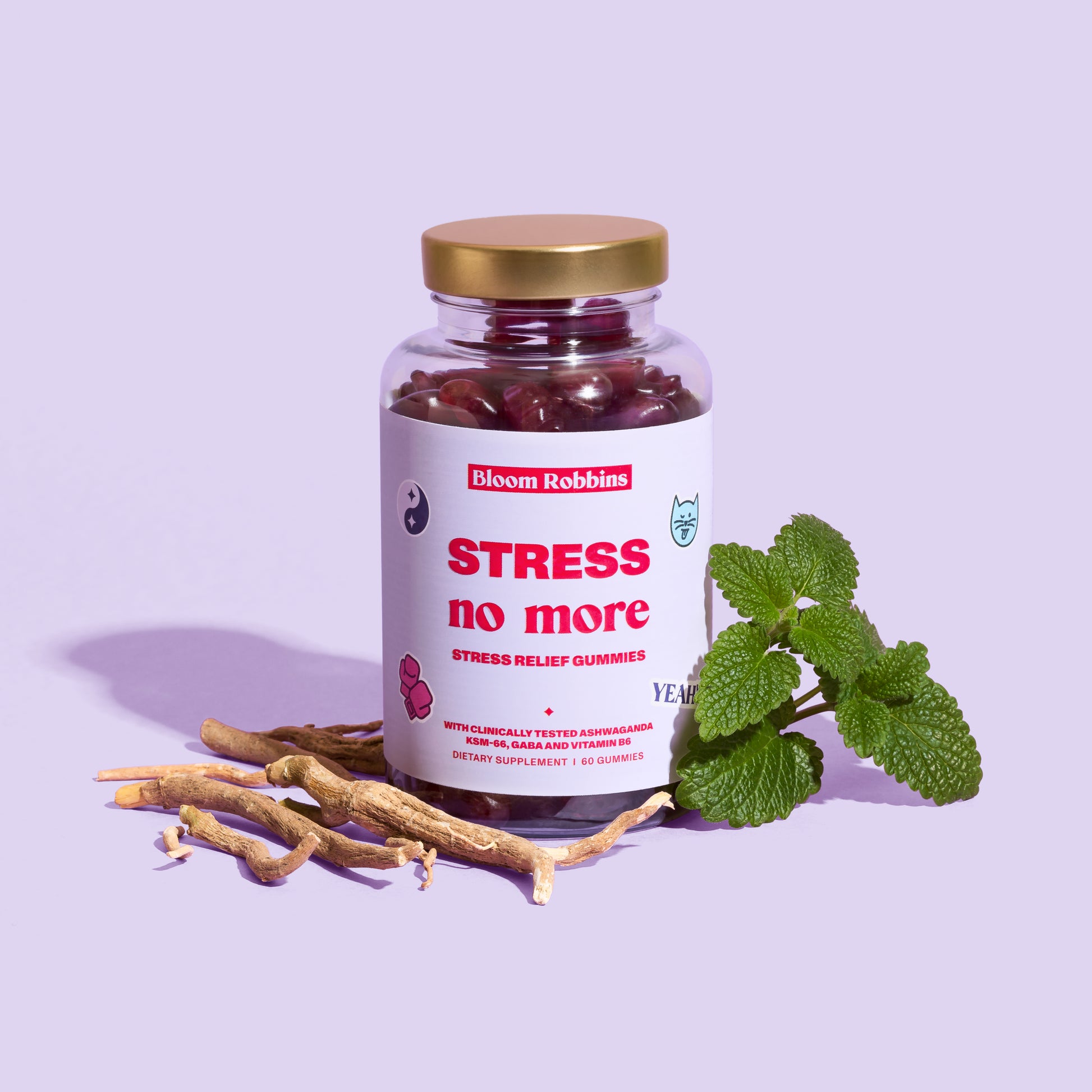 No More Stress gummies – Bloom Robbins